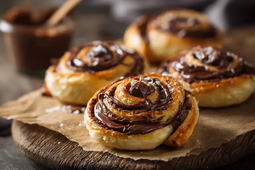Nutellaschnecken – Einfaches Rezept mit Blätterteig