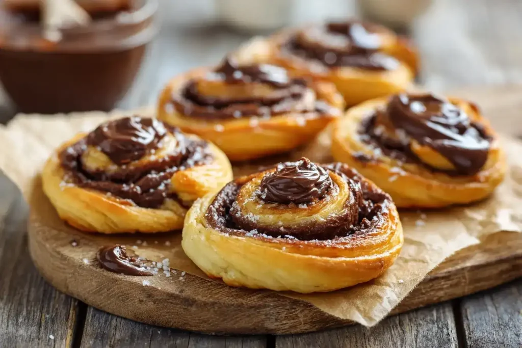 Nutellaschnecken – Einfaches Rezept mit Blätterteig