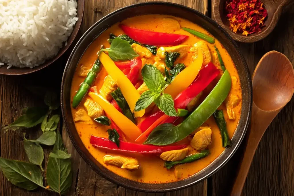 Rotes Thai Curry mit Hähnchen – Schnell und lecker!